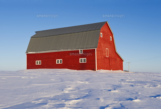 Red barn near Bromhead, Saskatchewan, Canada[11118024405]の写真素材・イラスト素材 ...