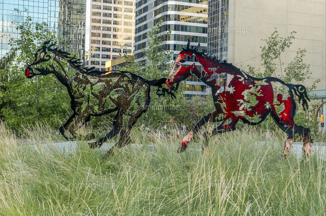 Detail, Joe Fafard’s Horse Sculpture “Do Re Mi Fa Sol La Si Do ...