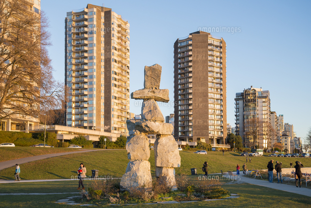 Inukshuk, English Bay, Vancouver, British Columbia, Canada.[11118033529 ...