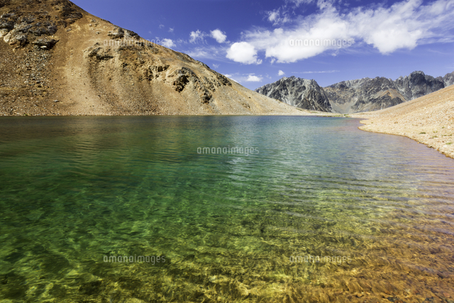 Canada, British Columbia, glacial alpine lake, Niut Range, Coast ...