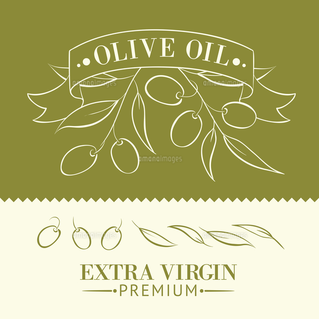 Vintage Olive Oil Label
