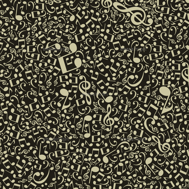 Brown musical background from notes. A vector illustration[60016023208 ...