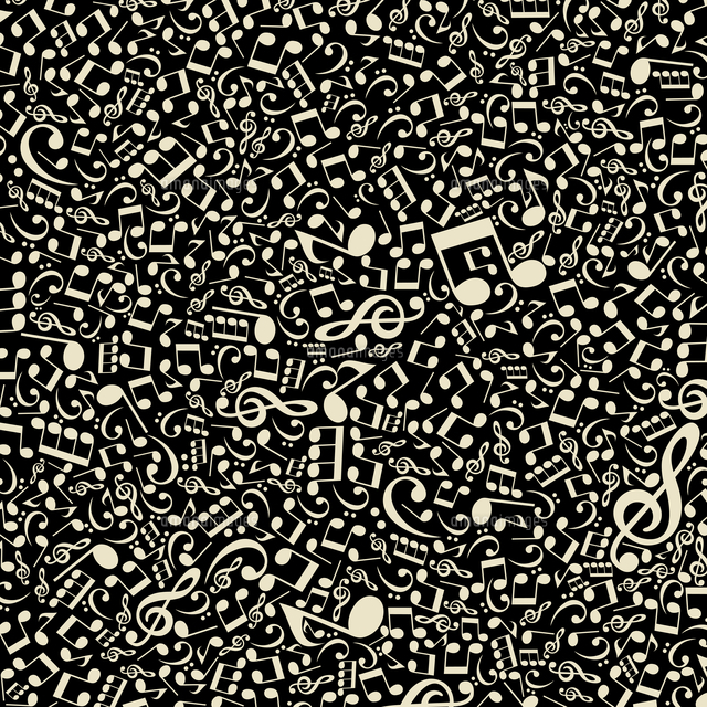 Brown musical background from notes. A vector illustration[60016023271 ...