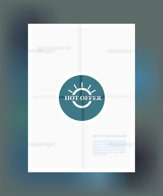 Best Offer Label on Folded paper, vector[60016024119]の写真素材・イラスト素材｜アマナイメージズ