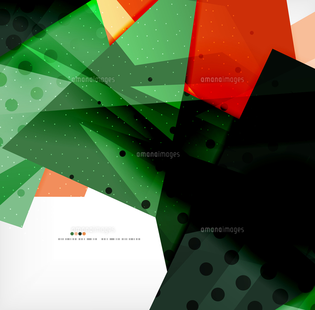 Abstract colorful overlapping shapes 3d composition[60016035444]の写真素材 ...