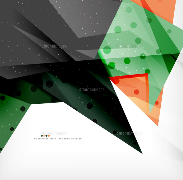 Abstract colorful overlapping shapes 3d composition[60016035445]の写真素材 ...