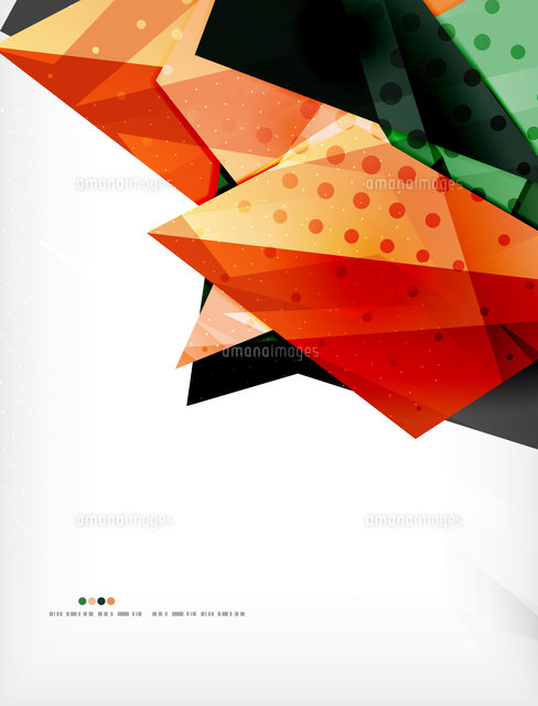 Abstract colorful overlapping shapes 3d composition[60016035449]の写真素材 ...