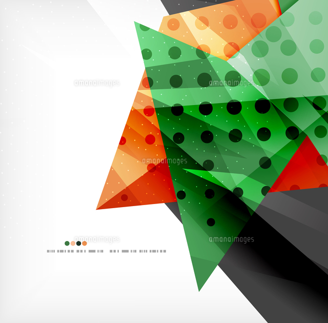 Abstract colorful overlapping shapes 3d composition[60016035458]の写真素材 ...