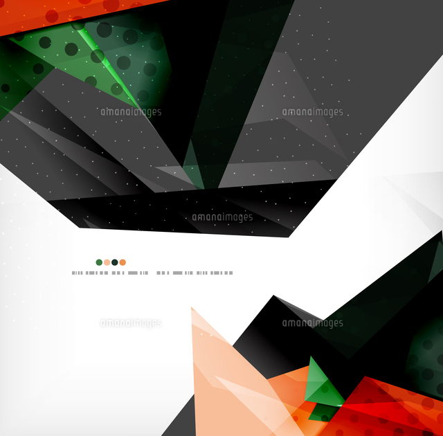 Abstract colorful overlapping shapes 3d composition[60016035463]の写真素材 ...