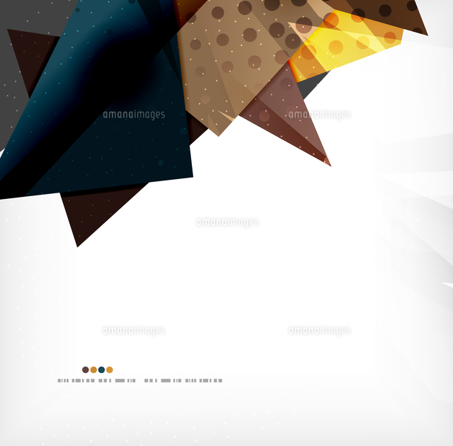 Abstract colorful overlapping shapes 3d composition[60016035487]の写真素材 ...