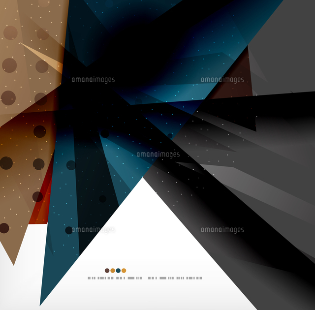 Abstract colorful overlapping shapes 3d composition[60016035489]の写真素材 ...