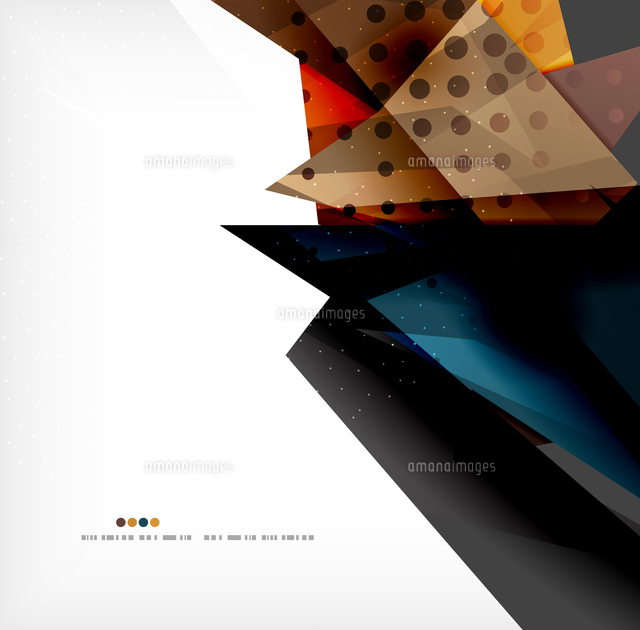 Abstract colorful overlapping shapes 3d composition[60016035490]の写真素材 ...