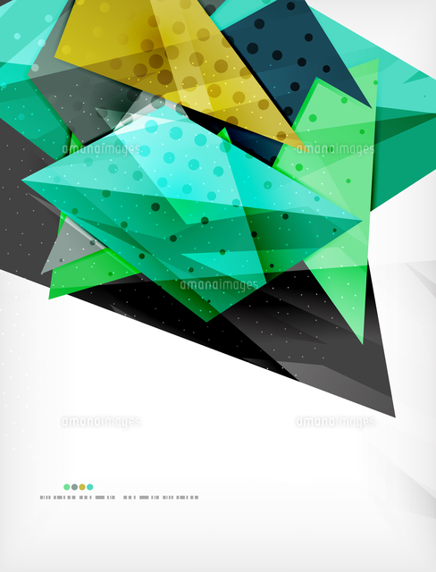 Abstract colorful overlapping shapes 3d composition[60016035511]の写真素材 ...