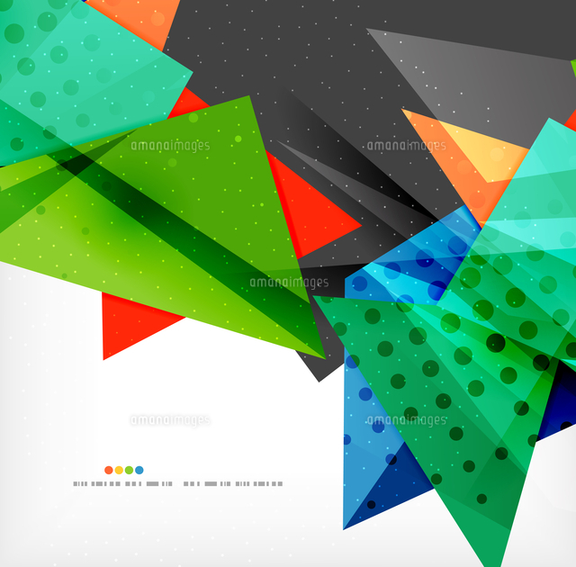 Abstract colorful overlapping shapes 3d composition[60016035544]の写真素材 ...