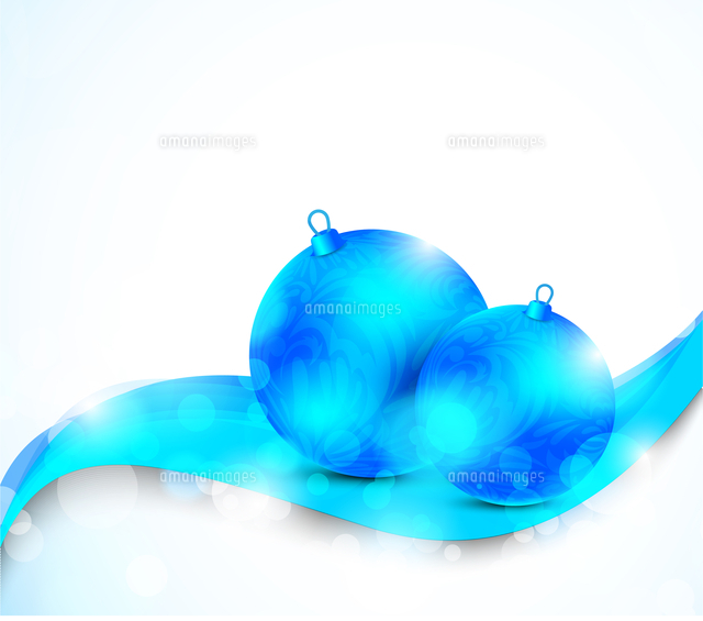 Xmas background with red papper ball[60016037313]の写真素材・イラスト素材｜アマナイメージズ